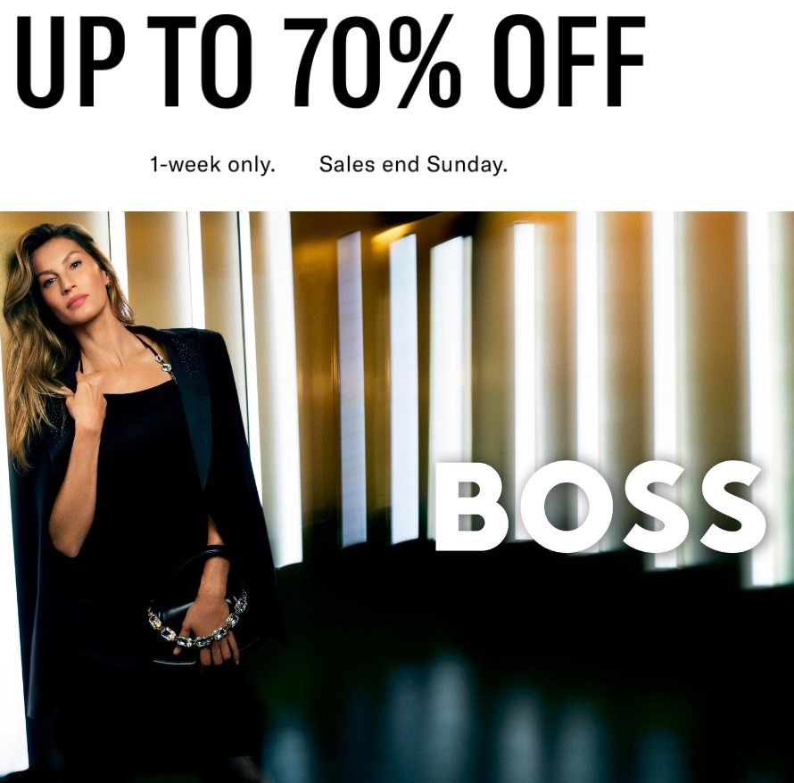 Boss sample sale store
